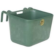 Rail Hanging Feed Bucket 30L (Green) - Living Rural